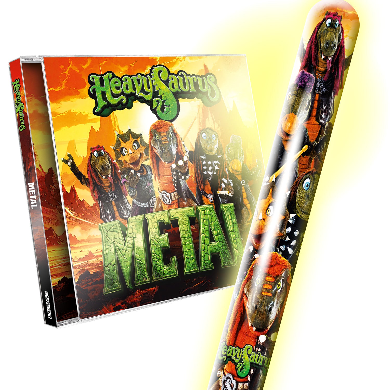 Heavysaurus - Metal CD und Leuchtstab (lieferbar ab 28.01.26 ...